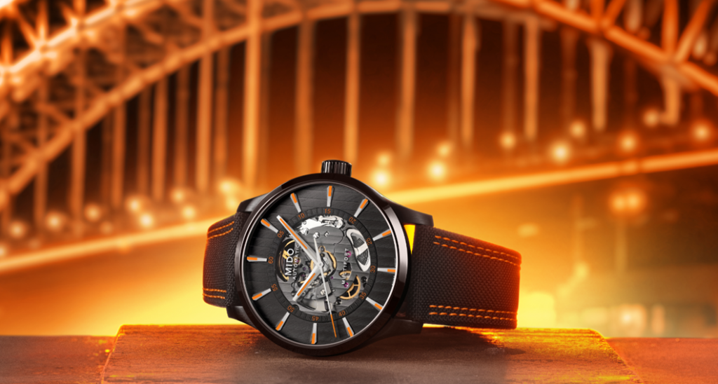 Orange und Schwarz: die neue Mido Multifort Skeleton Vertigo | Twisted ...